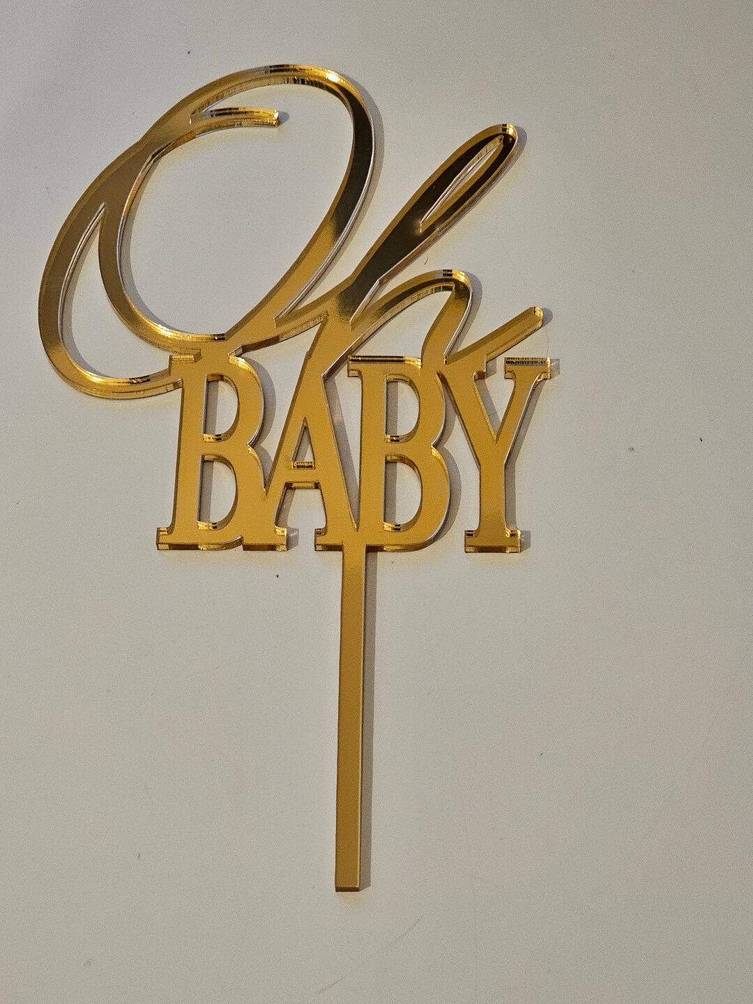Acrylic Oh Baby Cake Topper - Etsy