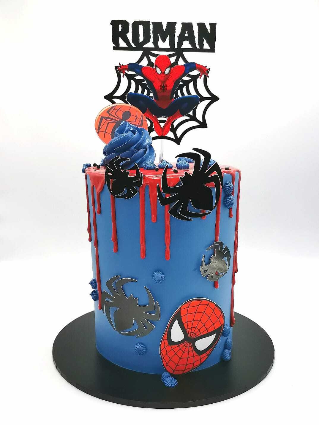 Personalised Spiderman Themed Cake Topper Package - Etsy