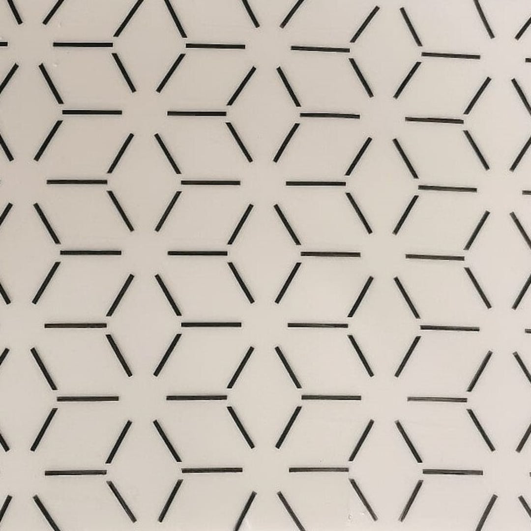 Geometric Rhombus Pattern Cake Stencil - Etsy