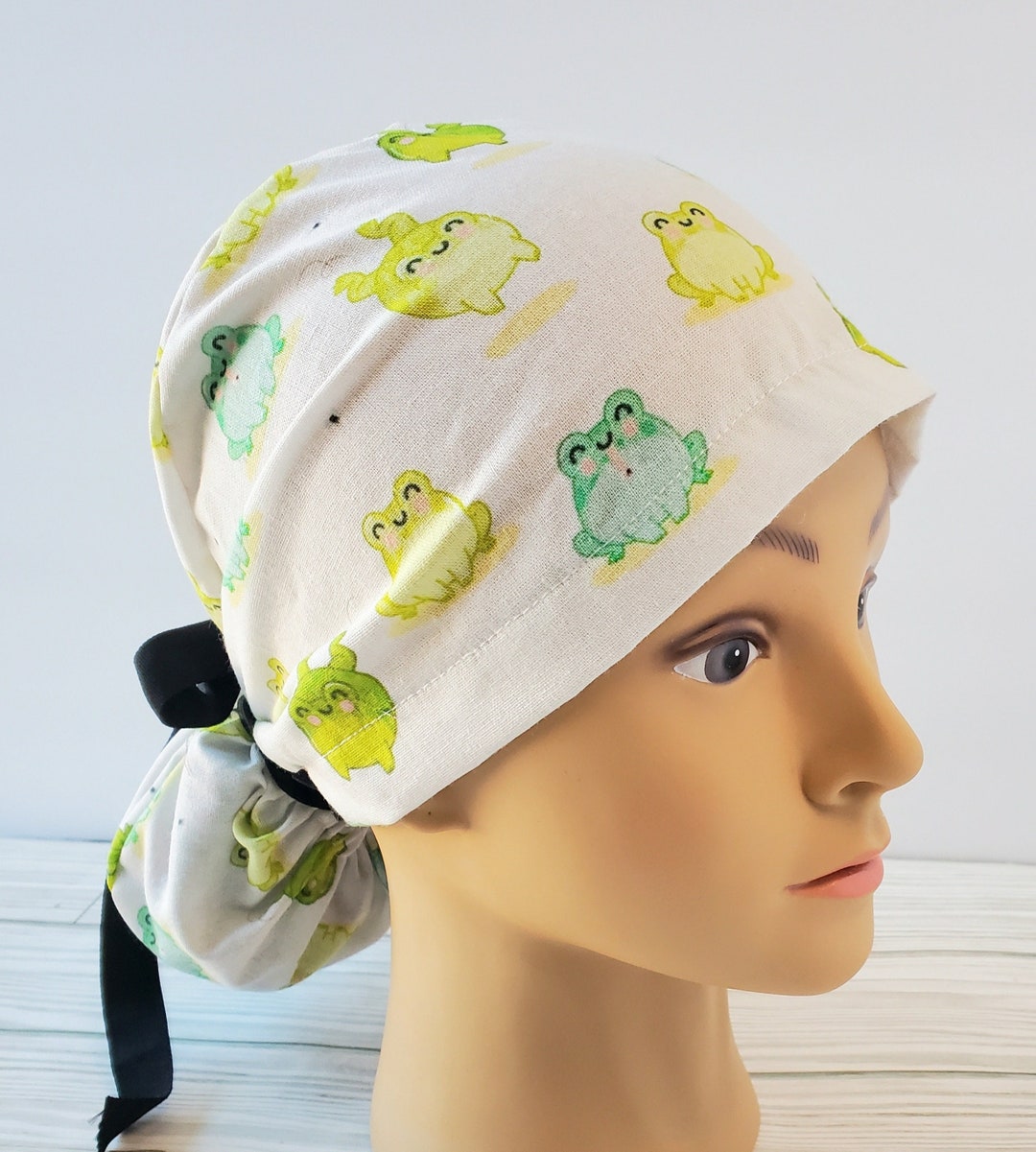 Euro Scrub Cap Frog Kawaii,scrub Cap Cute Frog - Etsy