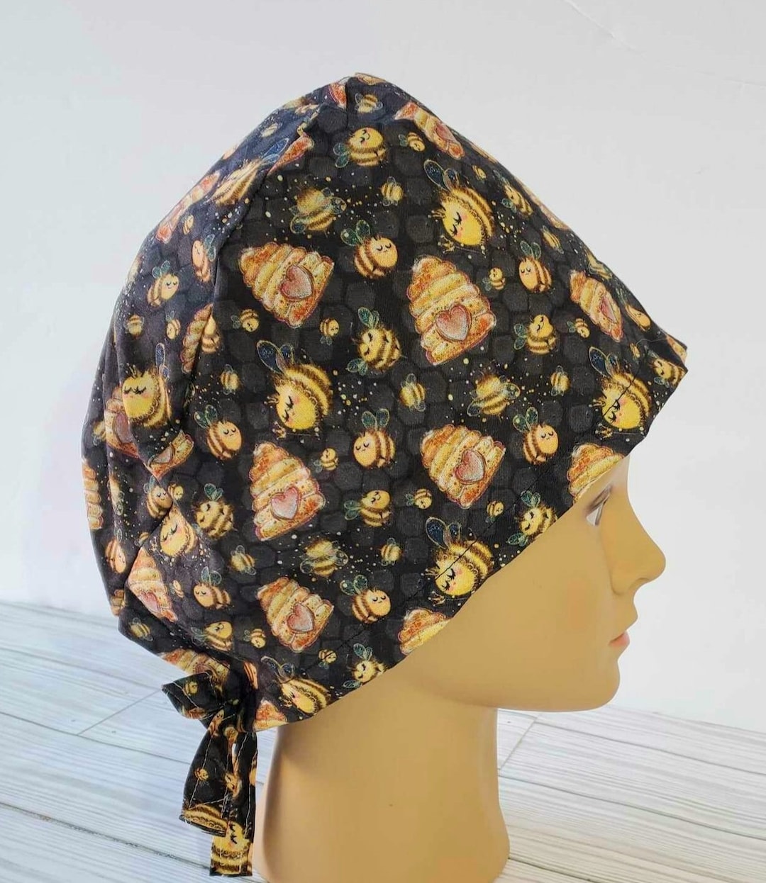 Scrub Cap Bee,surgical Cap Ponytail Funny,pediatric Gift,surgical Cap ...