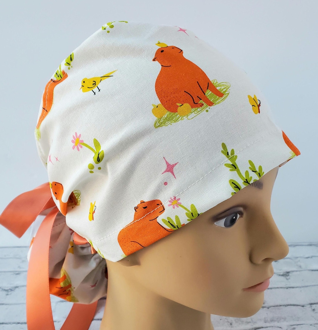Scrub Cap Capybara,surgical Cap Funny,scrub Cap Cute Capybara,doctor ...