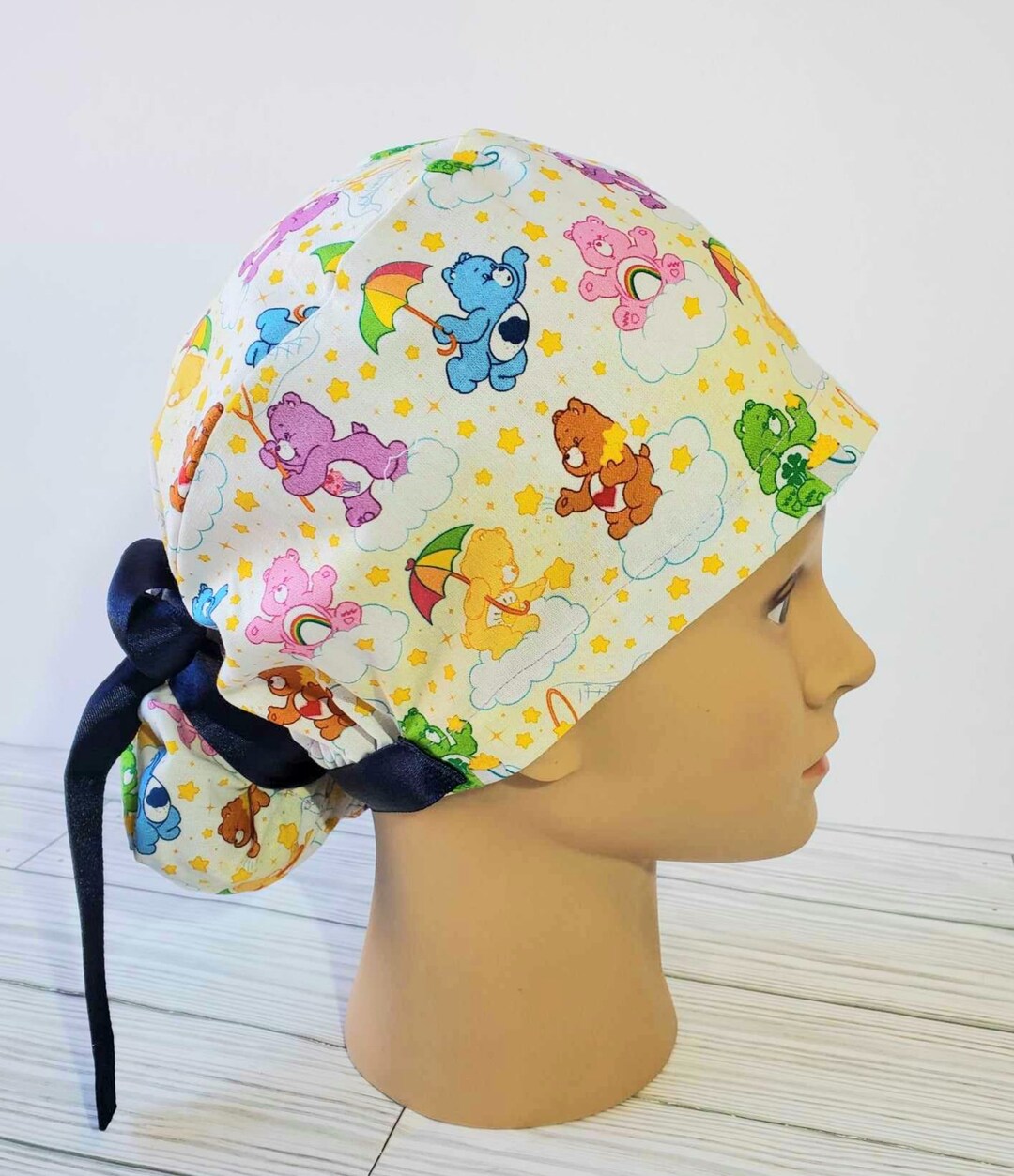 Euro Ponytail Scrub Cap 80s Inspired,surgical Cap Ponytail Funny ...