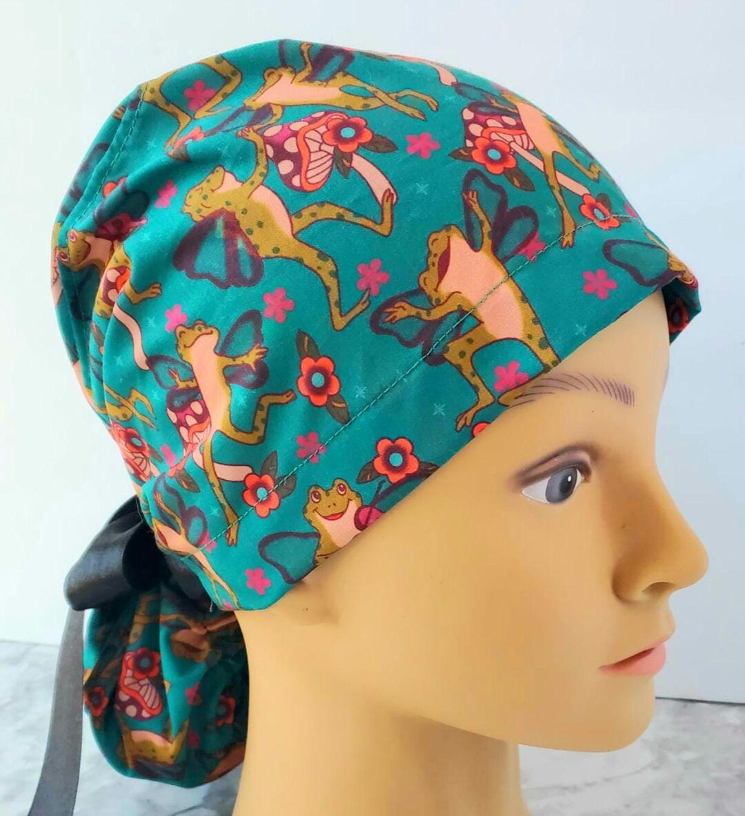 Euro Scrub Cap Frog Dancers,scrub Cap Cute Frog Love,scrub Cap ...