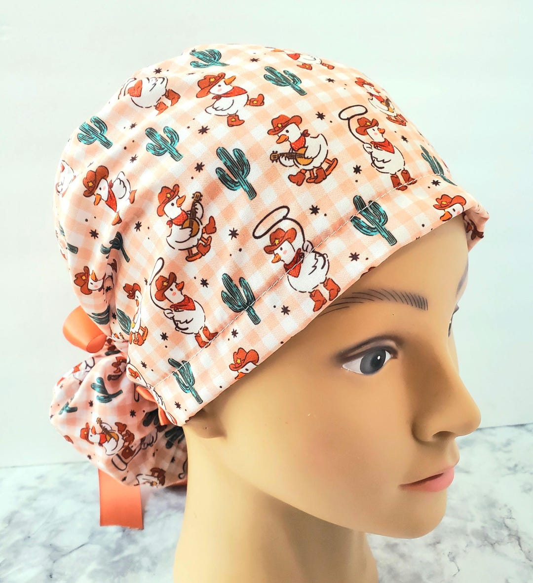 Silly Goose on the Loose Western Scrub Cap,cowboy Goose Silly Surgical ...