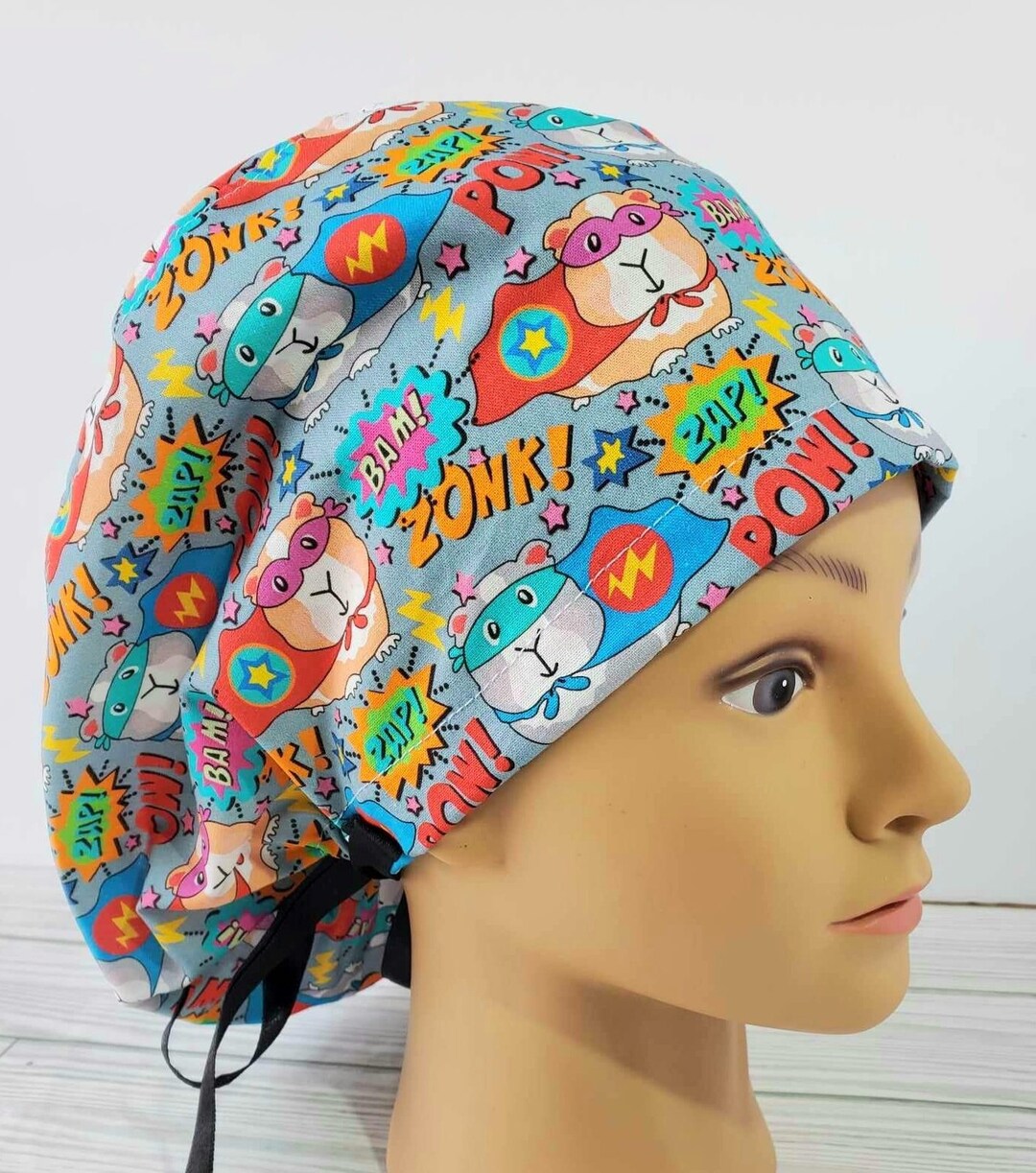 Scrub Cap Guinea Pig Hero,surgical Cap Ponytail Funny,pediatric Gift ...