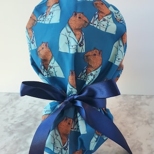 Scrub Cap Anesthesia, Euro Ponytail Capybara,men,tie Back CRNA ...