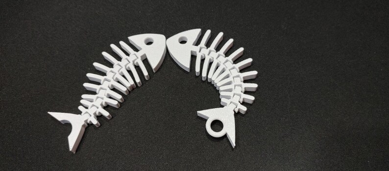 Articulated Fish Skeleton 3D Print - Etsy