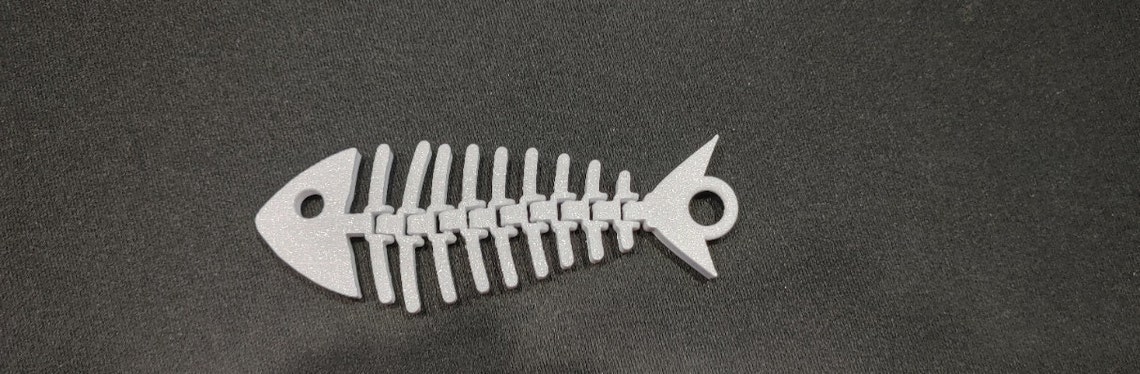 Articulated Fish Skeleton 3D Print - Etsy