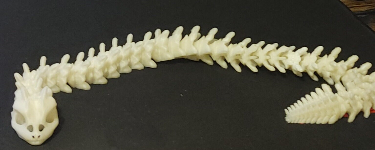 Flexi Serpent Skeleton 3D Print - Etsy