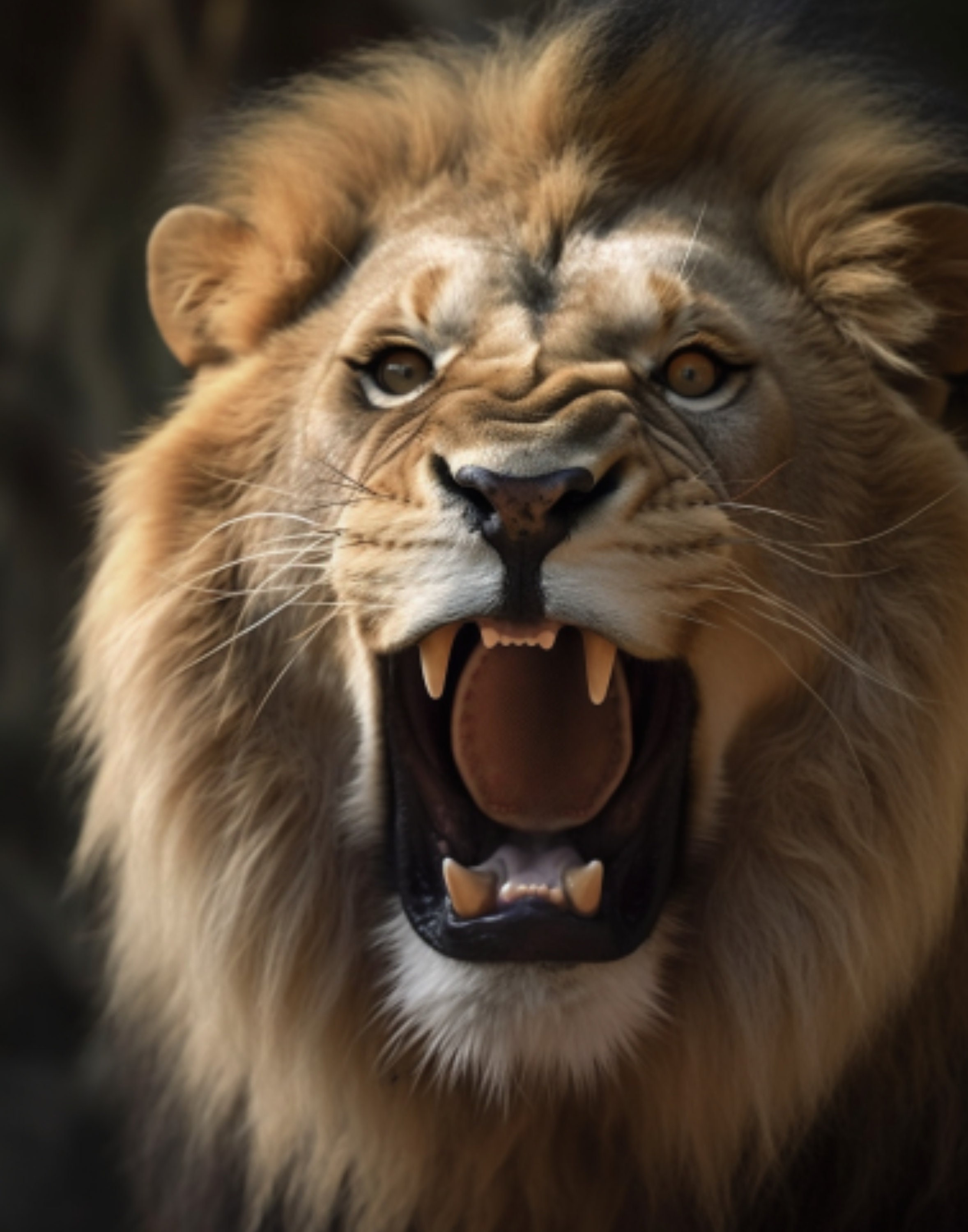 Wall Art Printable Lion Print King of the Jungle Printable Digital ...