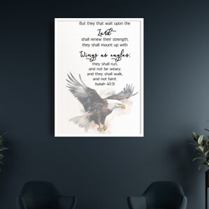 Isaiah 40:31 Bible Verse Print Scripture Printable Inspirational ...