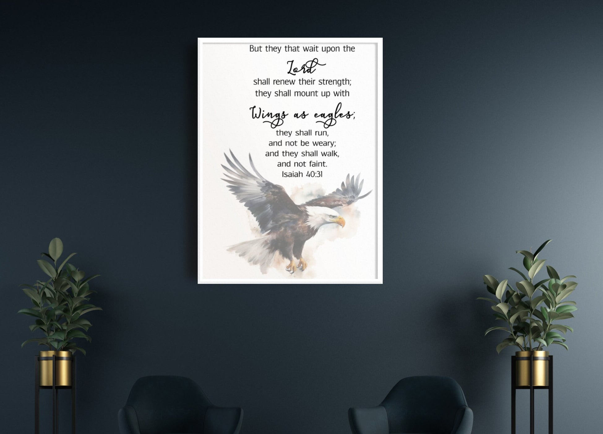 Isaiah 40:31 Bible Verse Print Scripture Printable Inspirational ...