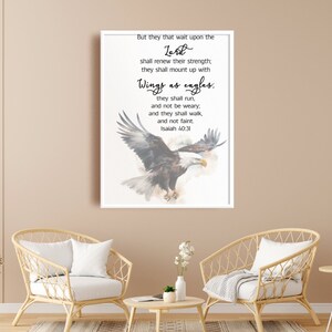 Isaiah 40:31 Bible Verse Print Scripture Printable Inspirational ...