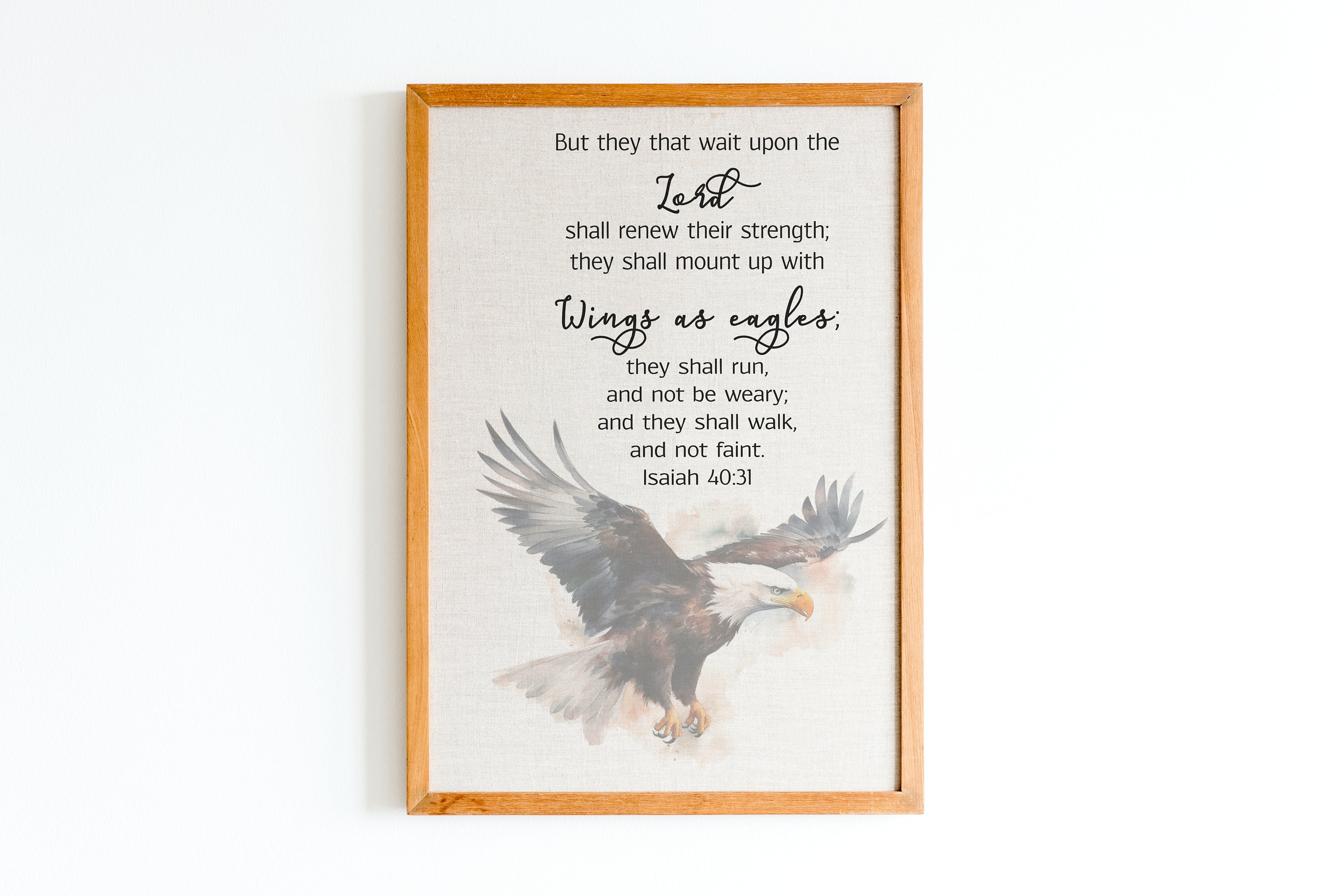 Isaiah 40:31 Bible Verse Print Scripture Printable Inspirational ...