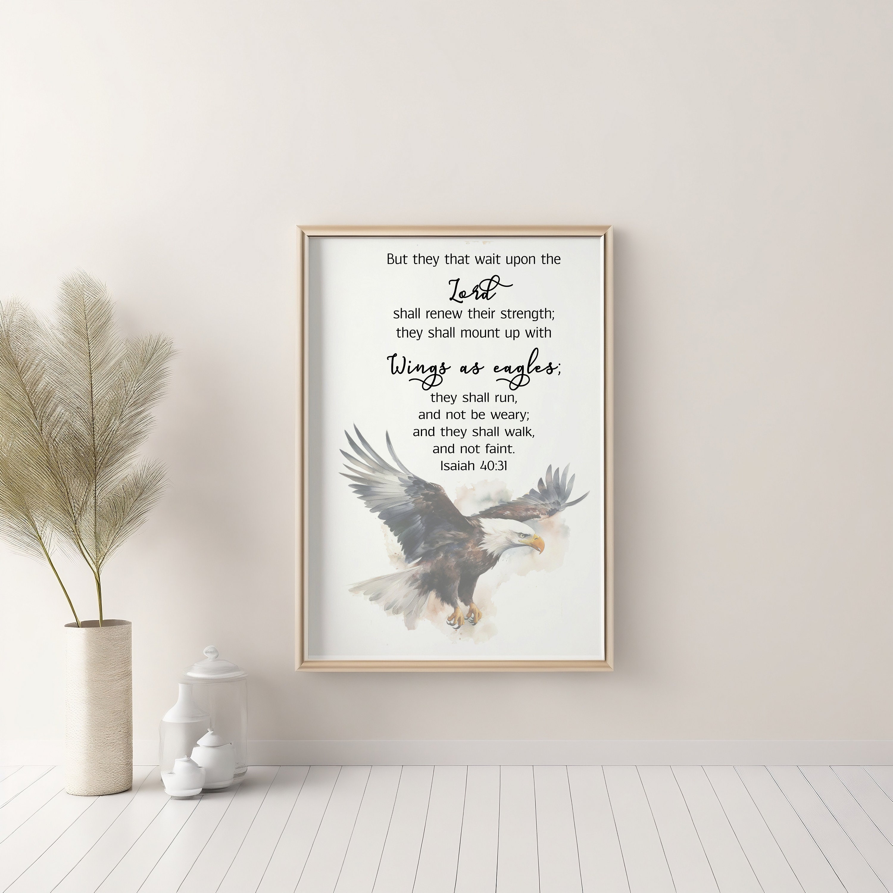 Isaiah 40:31 Bible Verse Print Scripture Printable Inspirational ...