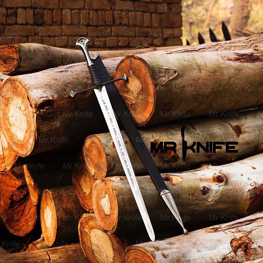 ANDURIL Sword of Strider ,lord of the Ri Swords, Custom Engraved Sword ...