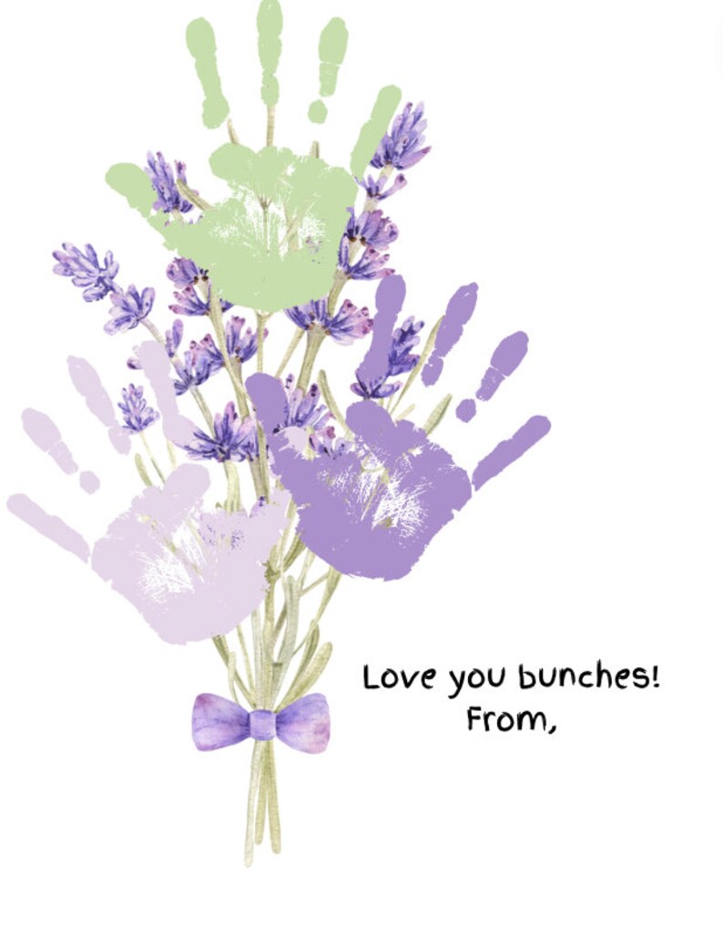 Love You Bunches Handprint Craft - Etsy