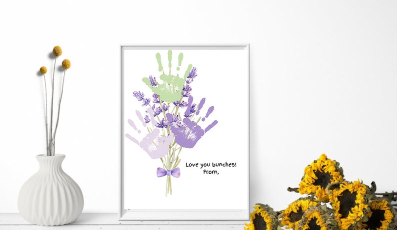 Love You Bunches Handprint Craft - Etsy