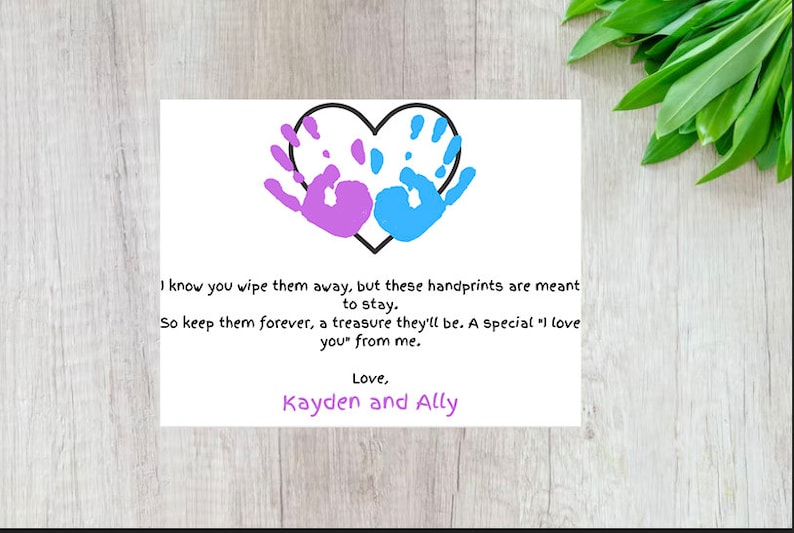 Handprint Art for Kids - Etsy