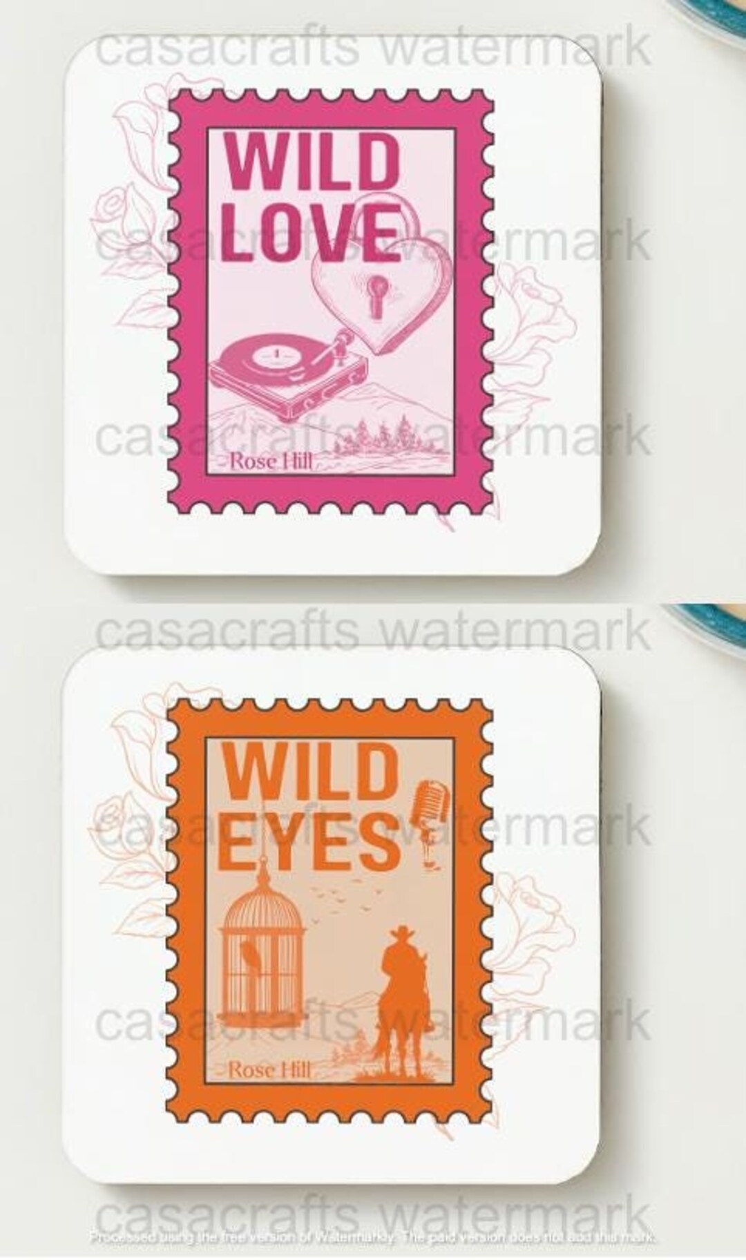 Romance Bookish Fanart Coaster - Etsy