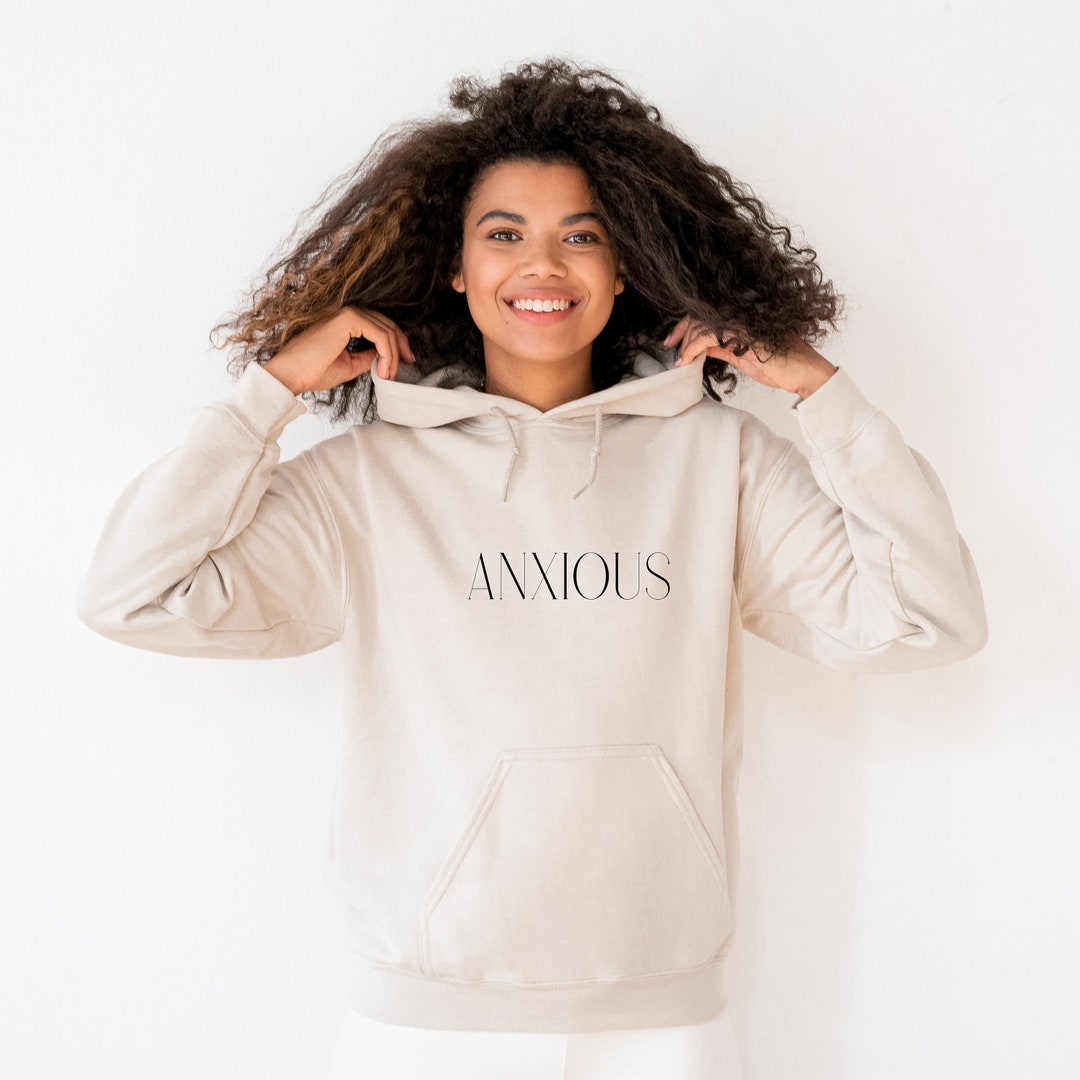 Anxious Adult Hoodie, Chill Mode Clothing, Casualwear, Cozy Hoody ...