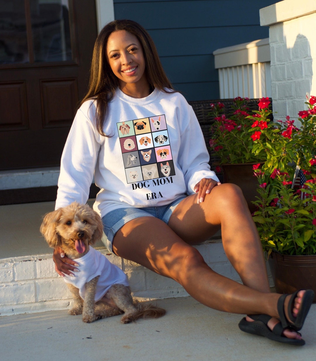 Dog Mom Era Crewneck Sweatshirt, in My Dog Mom Era, Fur Baby's Version ...