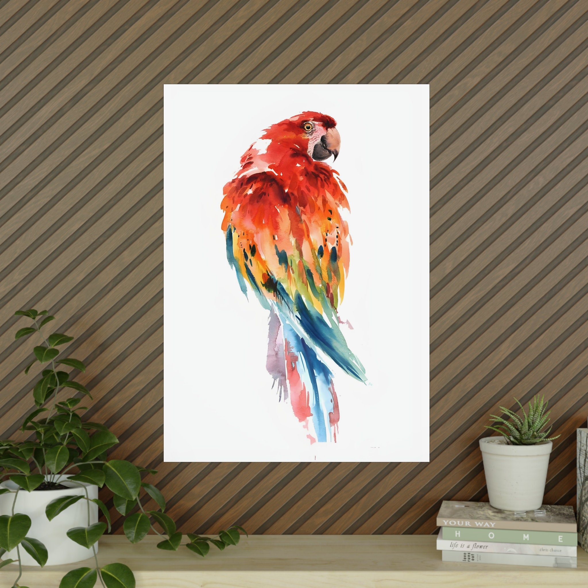 Parrot Watercolor Poster - Etsy