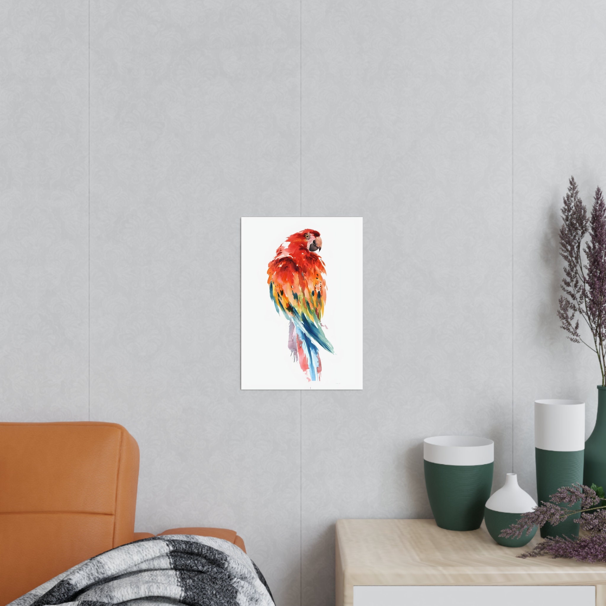 Parrot Watercolor Poster - Etsy
