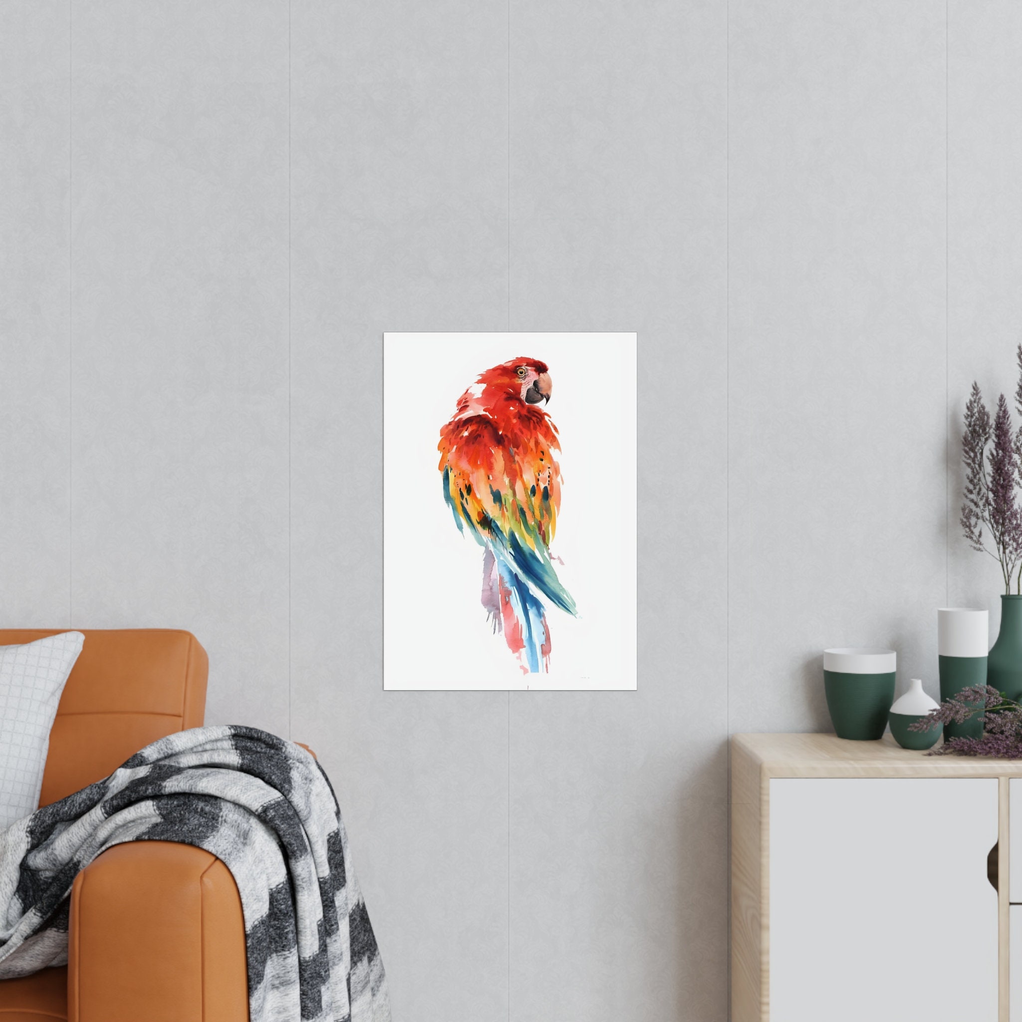 Parrot Watercolor Poster - Etsy