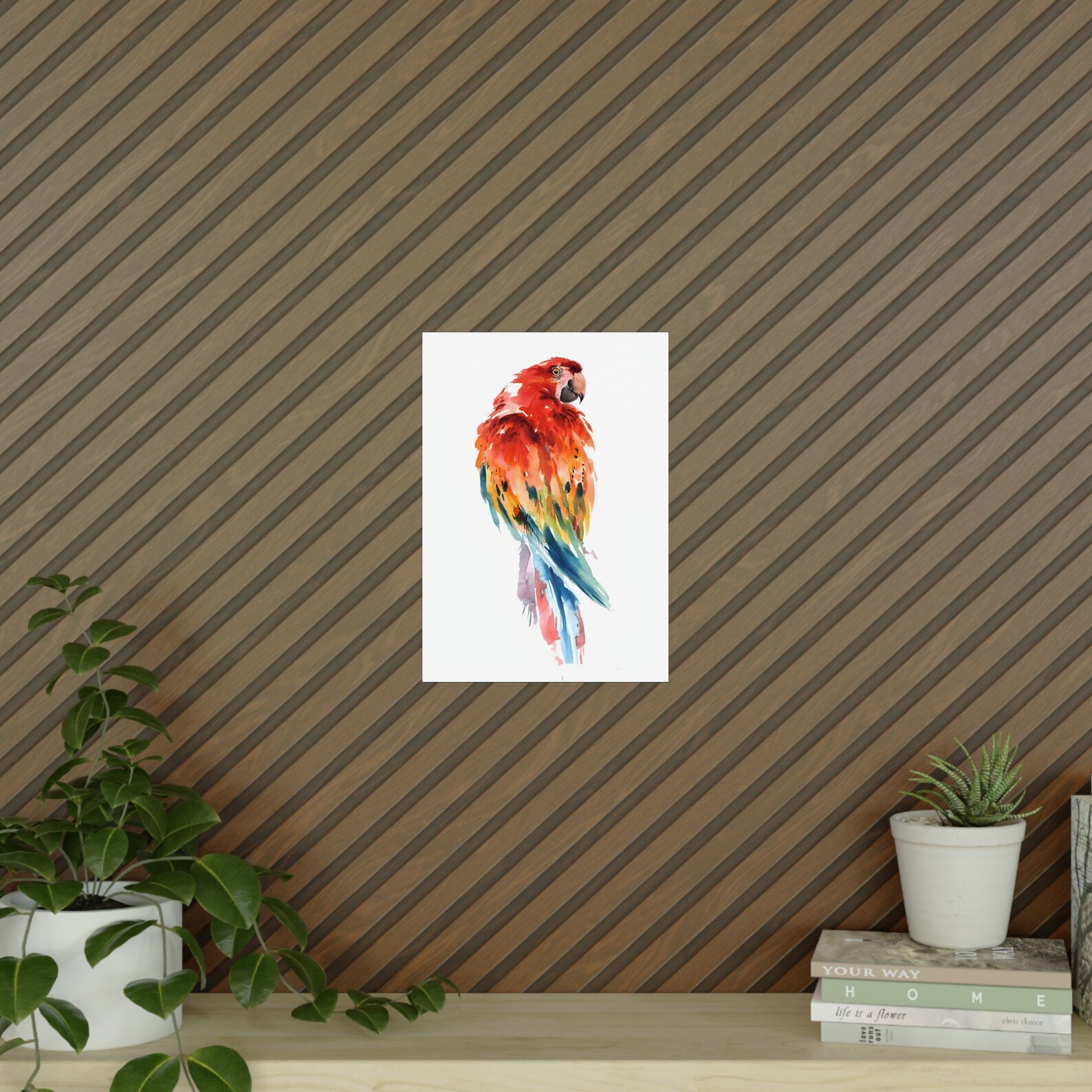 Parrot Watercolor Poster - Etsy