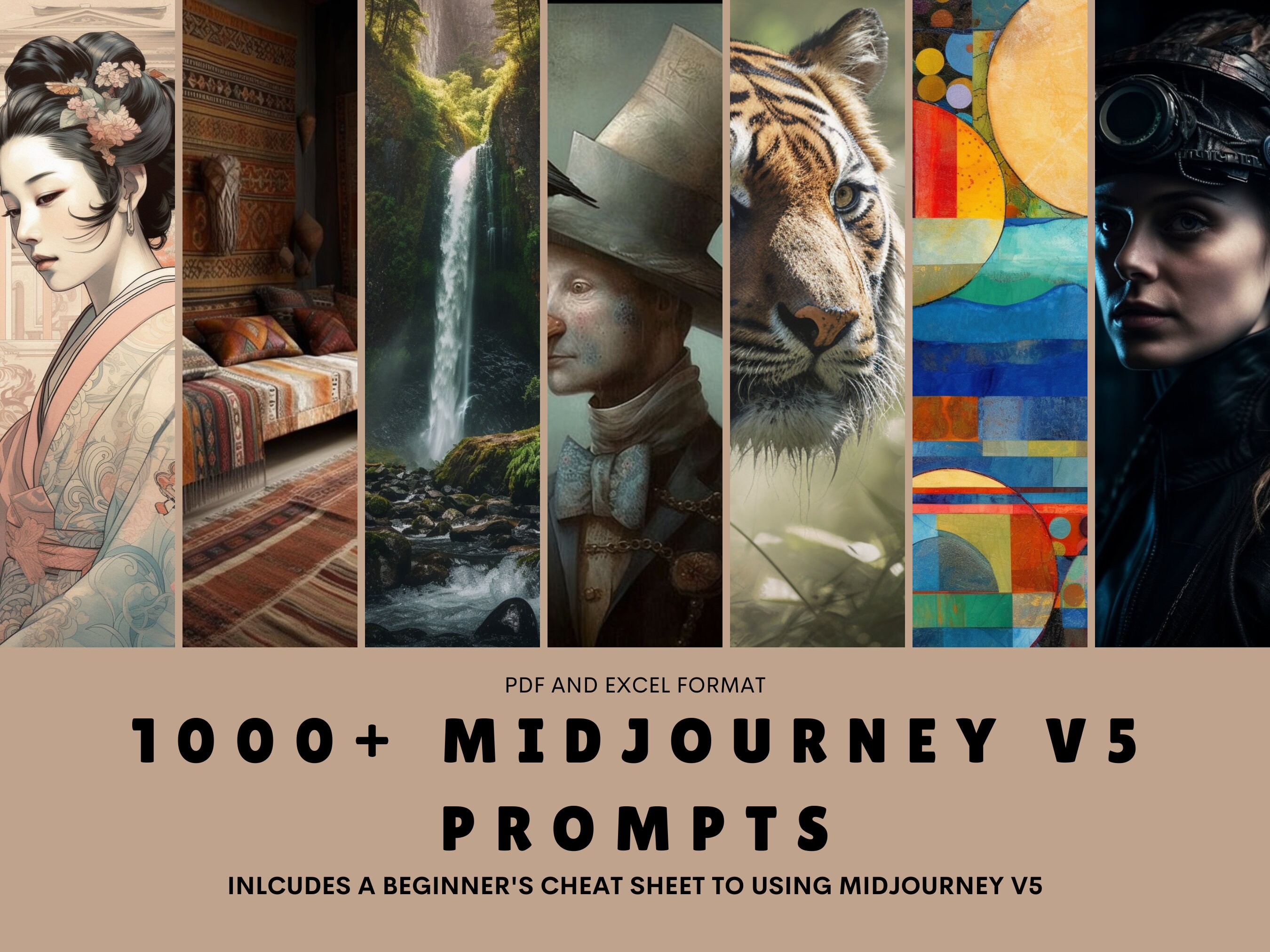 1000 Midjourney V5 Prompts includes Beginner's Cheat Sheet 40 Art Styles AI Art, Digital Art ...