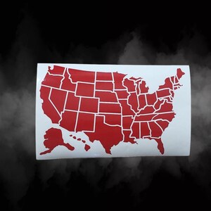 Custom US Travel Map - Etsy