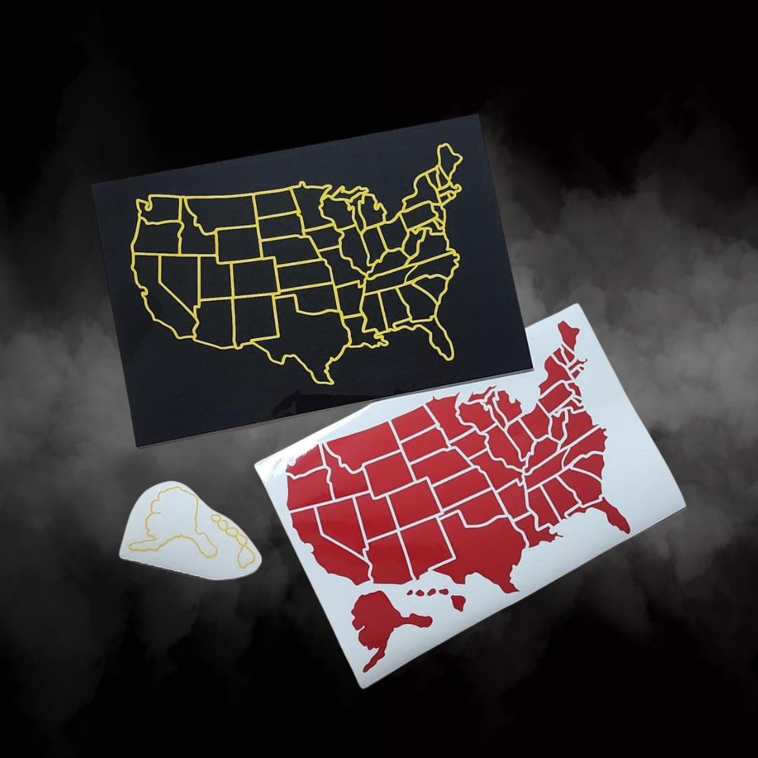 Custom US Travel Map - Etsy