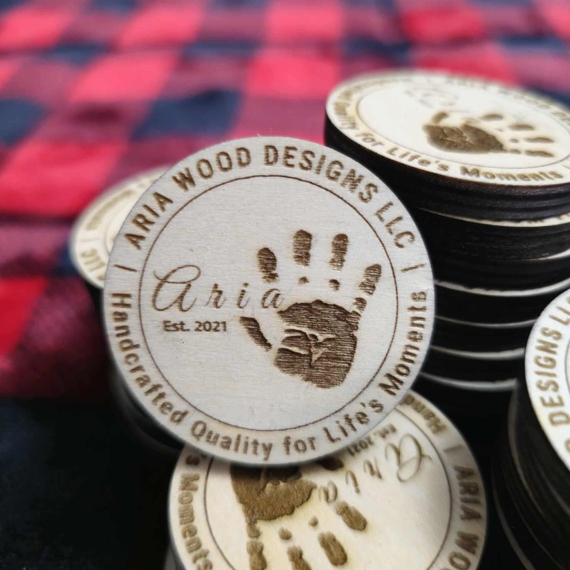 Custom Laser-engraved Wooden Coin - Etsy