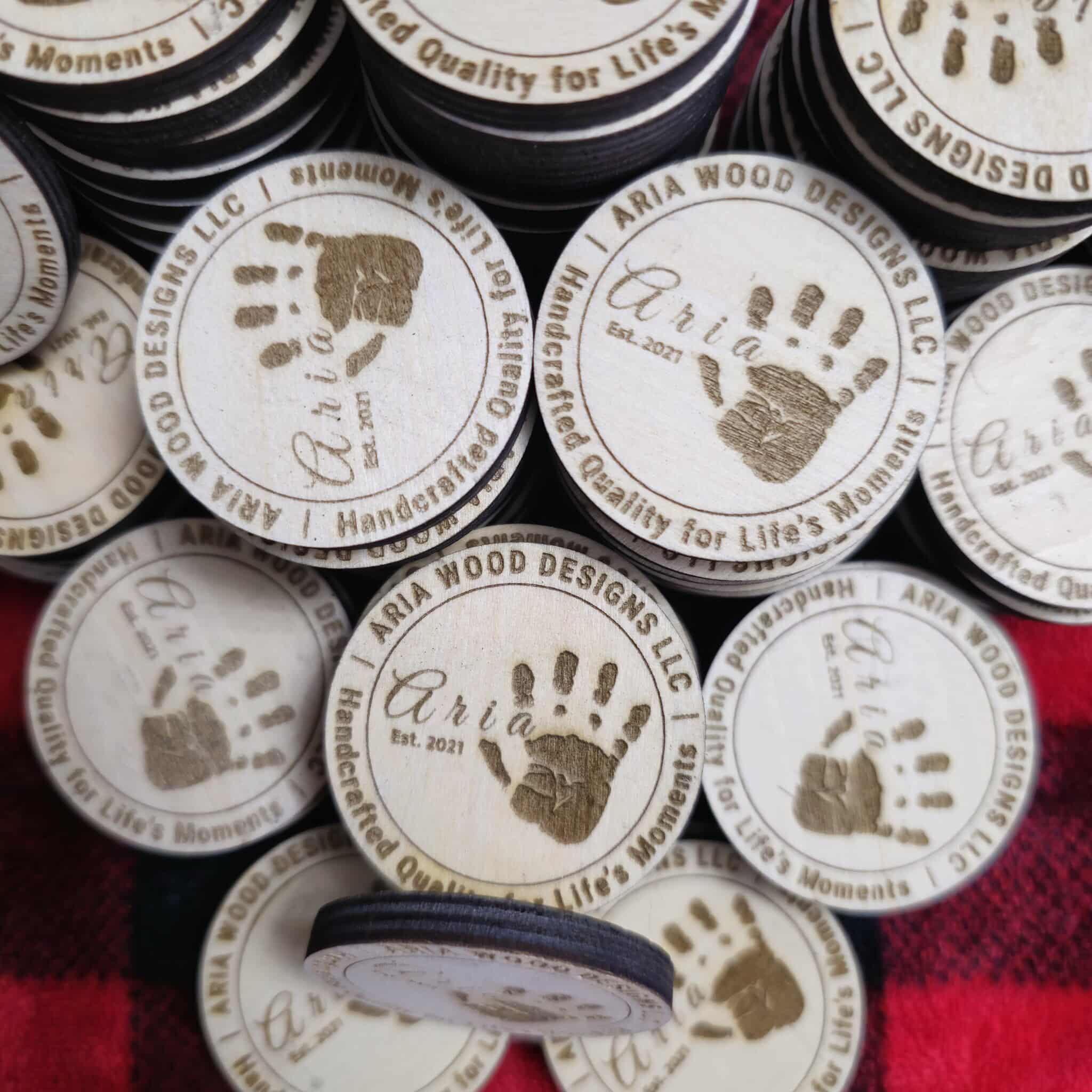 Custom Laser-engraved Wooden Coin - Etsy