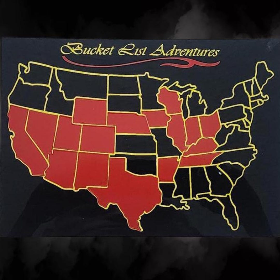 Custom US Travel Map - Etsy