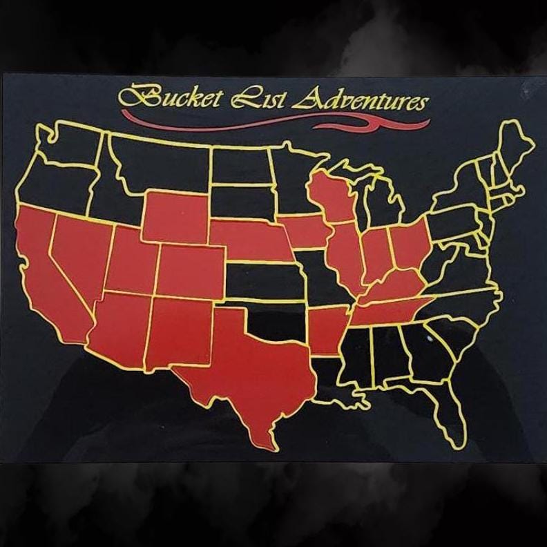 Custom US Travel Map - Etsy