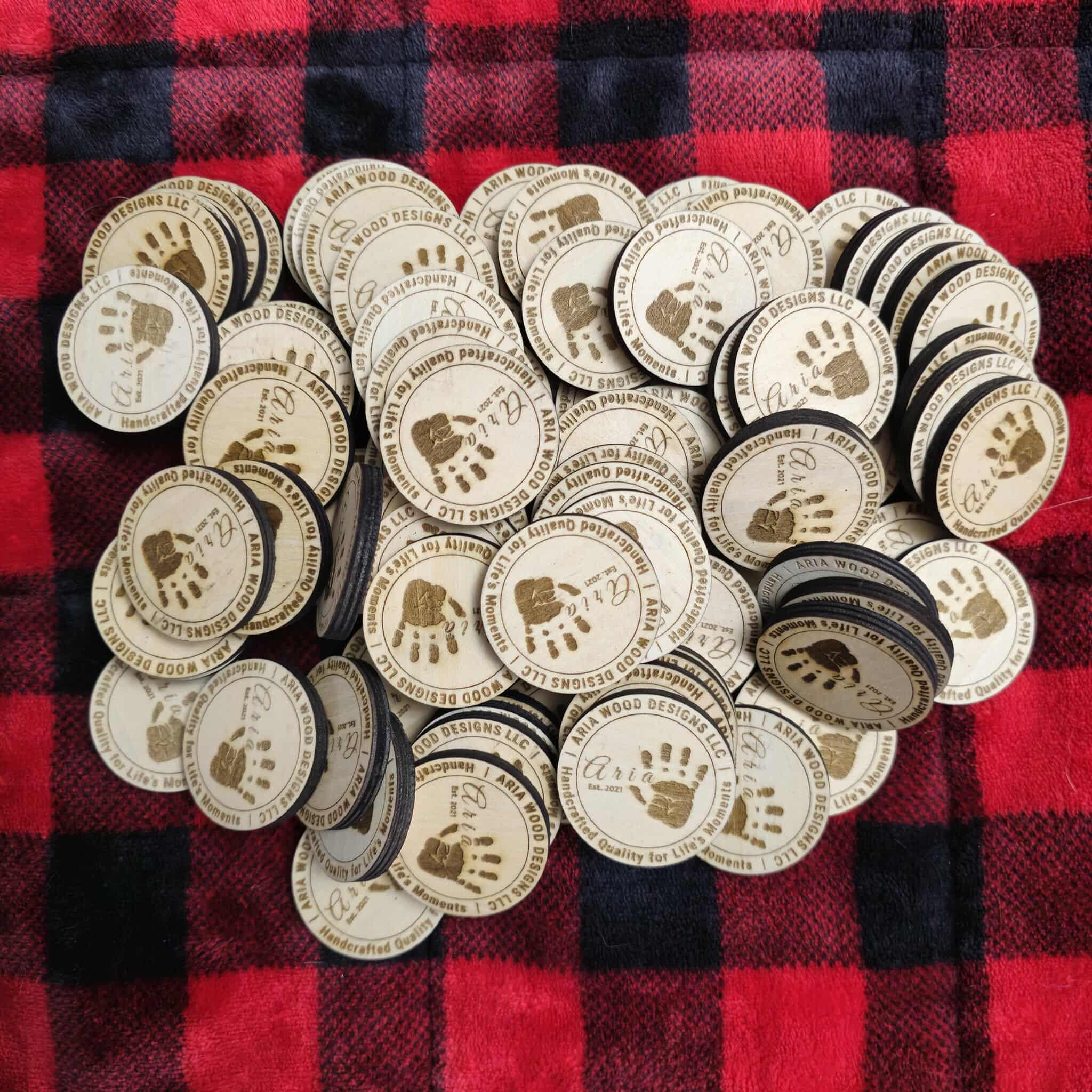 Custom Laser-engraved Wooden Coin - Etsy