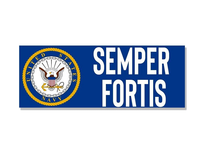 3x8 Inch Semper Fortis Bumper Sticker naval Vinyl Decal Seal - Etsy