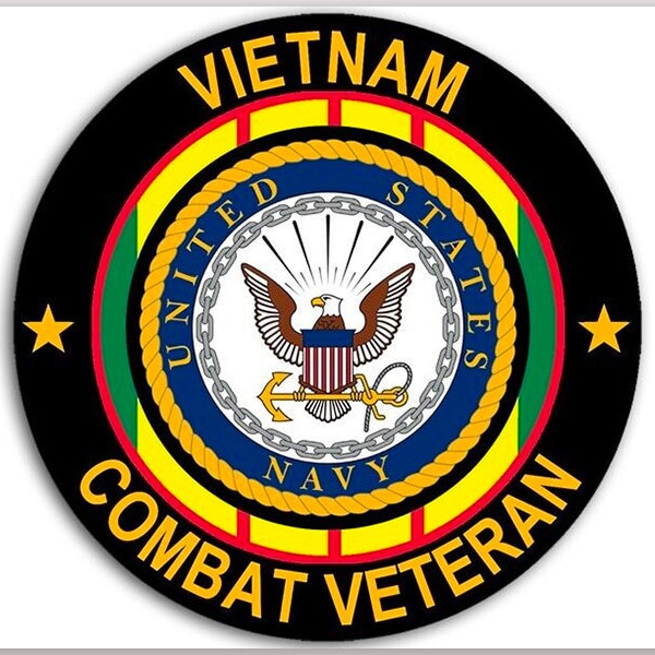 Us Navy Combat Veteran Decal - Etsy