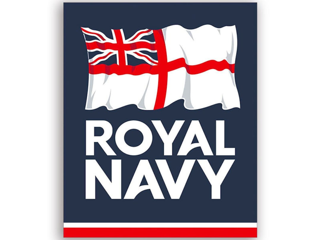 3.5x4 Inch Royal Navy Logo Sticker (uk England Britain Auto Rv Military ...