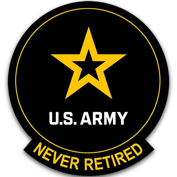Retired Us Army Logo - Etsy