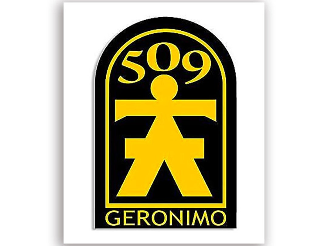 3x5 Inch 509th Geronimo Insignia Sticker (army Seal 509 Ssi Logo Us ...