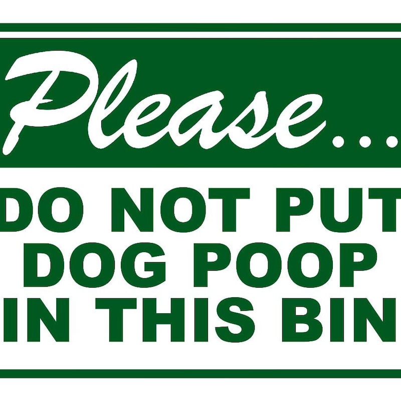 Green Waste Bin Sign - Etsy