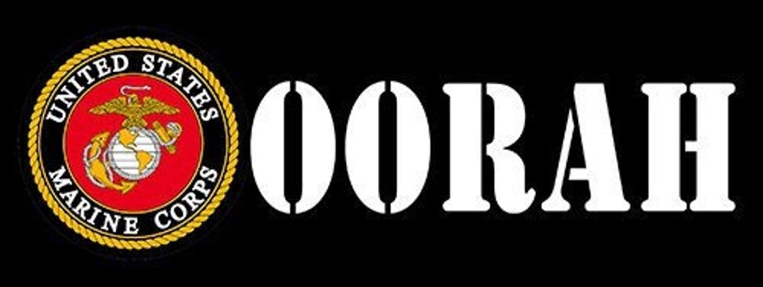 3x9 Inch OORAH Bumper Sticker (marine Corps Auto Rv Car Truck Us Vinyl ...