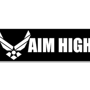 Air Force Aim High Bumper Sticker - Etsy