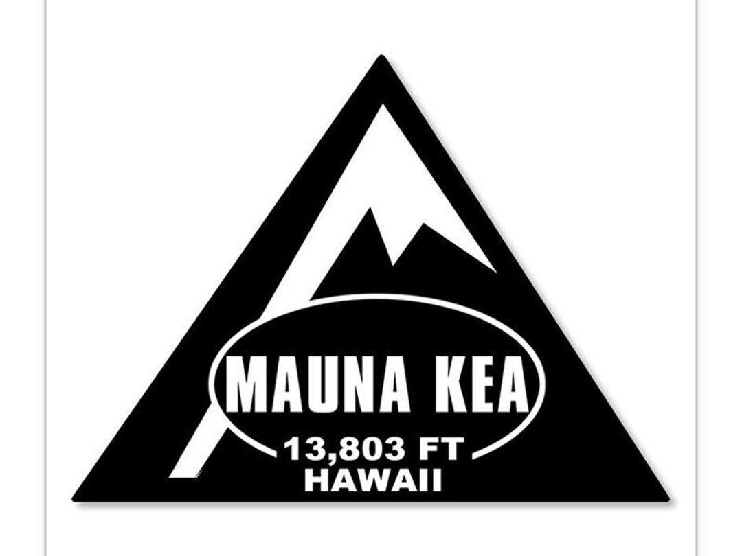 Triangle Shaped MAUNA KEA Sticker (vinyl Decal Auto Rv Climbed Truck ...