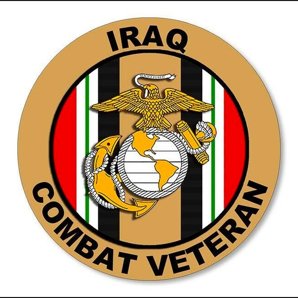Iraq Combat Veteran Decal - Etsy