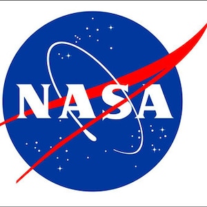 8x8 Inch LARGE Blue NASA Meatball Shaped Sticker vinyl Decal Auto Car ...